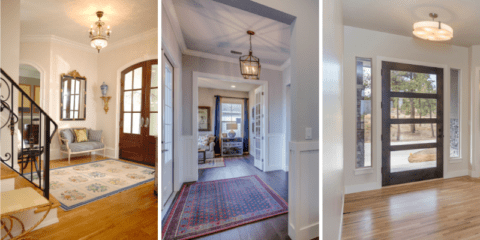 Welcoming & Well-Lit Entry With a Recessed Light Conversion Kit